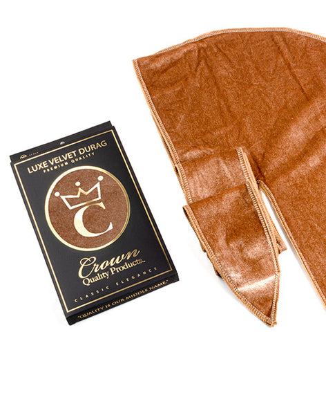 Tan Velvet Durag – 360sportwavebrush.com